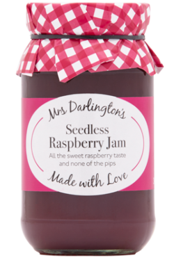 Extra Jam, Seedless Raspberry Jam - Mrs Darlingtons